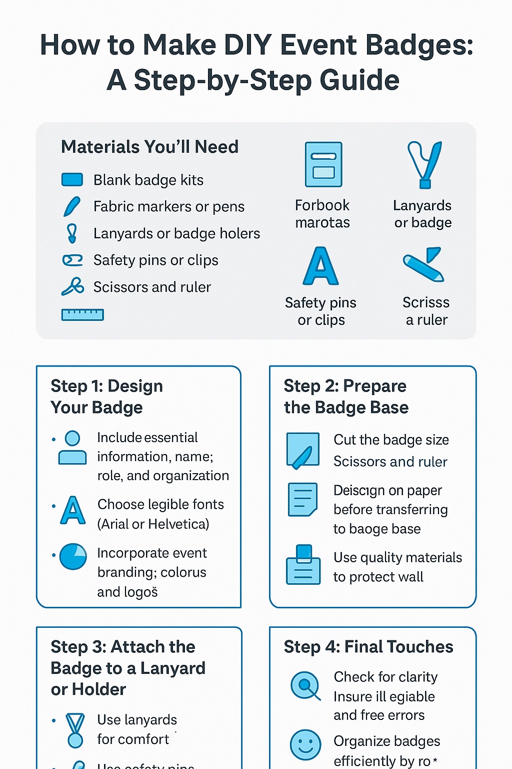 How to Make DIY Event Badges: The Ultimate Step-by-Step Guide for Custom Name Tags - Franklins ...